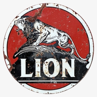 Vintage Lion Gasoline Sign - Filling Station - 1800x2400 PNG Download ...