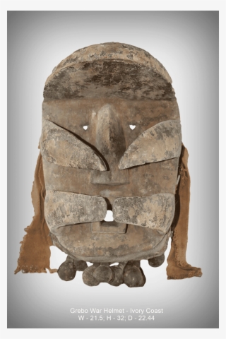 Grebo War Helmet Ivory Coast - Carving - 1672x2509 PNG Download - PNGkit