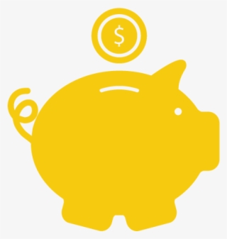 Nws Icon Piggybank Yellow - Illustration - 592x551 PNG Download - PNGkit