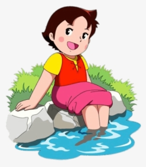 Heidi Feet In Water Png - Heidi Clipart - 427x604 PNG Download - PNGkit