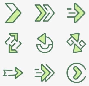 Arrows - Green Arrow Line Icon Png - 600x564 PNG Download - PNGkit