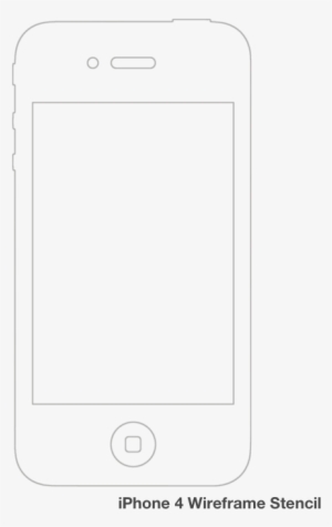 Transparent Iphone Wire Frame - Iphone Stencil - 576x734 PNG Download ...