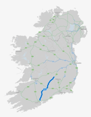 Irish Motorways Rough Draft For Discussion - Plain Map Of Ireland Png - 1490x1920 PNG Download ...
