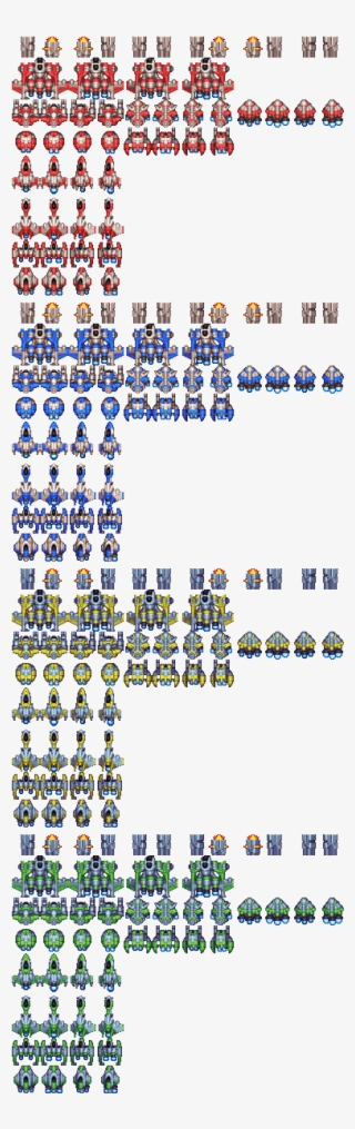 Ships Human - Shmup Ship Sprites - 384x1216 PNG Download - PNGkit