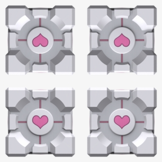 Weighted Companion Cube - Portal Companion Cube - 774x775 PNG Download ...