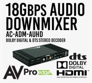 18gbps Audio Down Mixer - Hdmi - 800x800 PNG Download - PNGkit