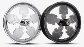 R - Skull Motorcycle Wheels - 555x555 PNG Download - PNGkit