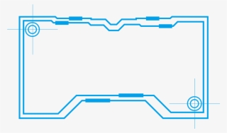 Technology Border Blue Simple Lines Png And Psd - Diagram - 2000x2000 ...