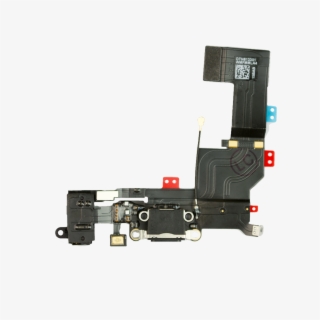 Iphone 5s Lightning Connector And Headphone Jack Black - Charging Flex ...