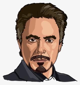 How To Draw Robert Downey Jr Step By Step - Illustration - 600x600 PNG Download - PNGkit
