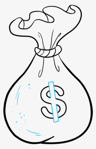 How To Draw Cartoon Money - Line Art - 680x678 PNG Download - PNGkit