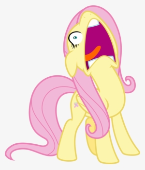 Fanmade Fluttershy Scared By Theflutterknight - Snake Eating Itself ...
