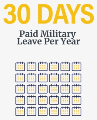 30 Paid Days Military Leave Per Year - Poster - 600x600 PNG Download ...