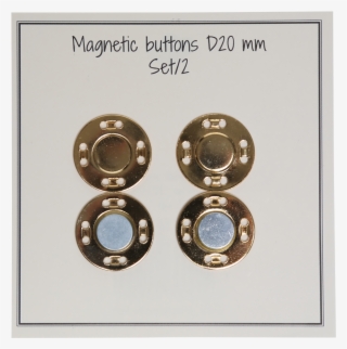 Magnetic Buttons - Gold - D20 Mm - 2 Pcs - Magnetic - Earrings ...