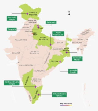 Famous Shiva Temples In India Map - Atlas - 669x781 PNG Download - PNGkit