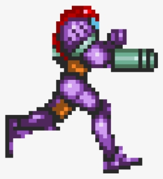 Super Metroid - Samus Pixel Art - 580x1040 PNG Download - PNGkit