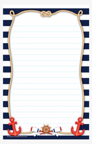 Tcr8887 Nautical Notepad Image - Sailor Themed Border - 900x900 PNG ...