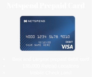 Netspend Prepaid Card - Netspend - 1024x850 PNG Download - PNGkit