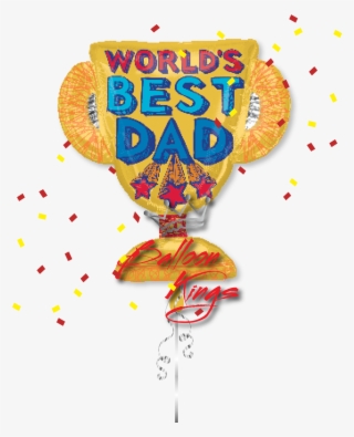 Happy Fathers Day Trophy - Worlds Best Dad - 1280x1280 PNG Download ...