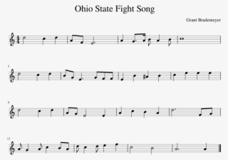 Ohio State Fight Song Sheet Music For Alto Saxophone - Sentimental Mood ...