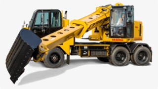 Highway Speed Excavators - Gradall Model - 750x424 PNG Download - PNGkit