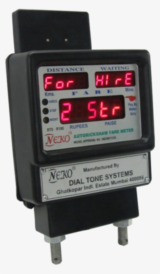 Autorickshaw Fare Meter For Auto Model - Electronics - 600x668 PNG ...