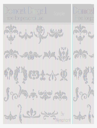 Free Damask Dings1 Font - Drawing - 494x651 PNG Download - PNGkit