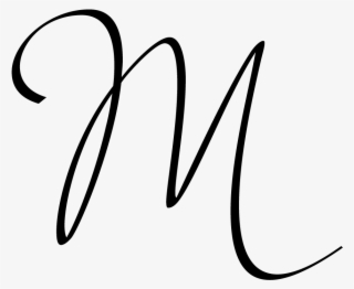 Monogram Letter M - Calligraphy - 1000x1000 PNG Download - PNGkit
