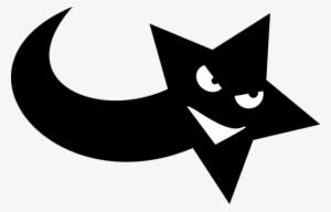 Evil Png Clipart - Shooting Star Logo Black And White - 519x333 PNG ...