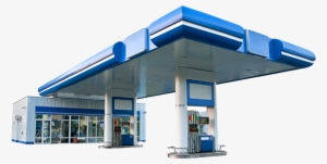 Gas Station Island With Fuel Pumps - Filling Station - 561x284 PNG ...