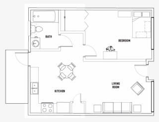 1 Bath Private - Aztec Corner Floor Plan - 756x510 PNG Download - PNGkit