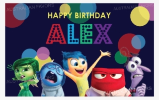 Inside Out Personalised Giant Party Banner Kid's Birthday - Cartoon ...