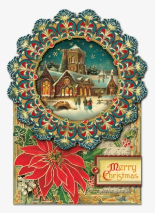 Cathedral Blue Frame Boxed Holiday Cards - Poster - 600x600 PNG ...