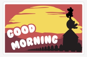 Good Morning Sticker - Illustration - 490x317 PNG Download - PNGkit