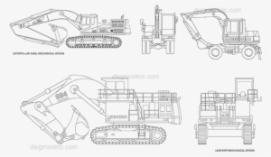 Excavators Dwg - Excavator Dwg - 540x380 PNG Download - PNGkit