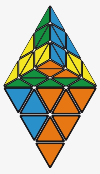 Pretty Patterns Pyraminx - Triangle - 440x762 PNG Download - PNGkit