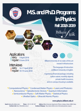 Physics @ Bilkent - Flyer - 1123x1533 PNG Download - PNGkit