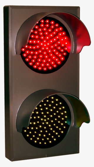 Indicator Dots, Double, Vertical, Red, Amber W/ Hoods - Traffic Signal ...