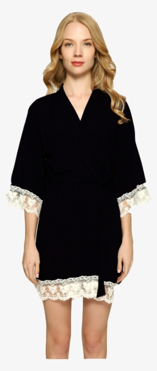 Black Lace Robe - Photo Shoot - 800x800 PNG Download - PNGkit