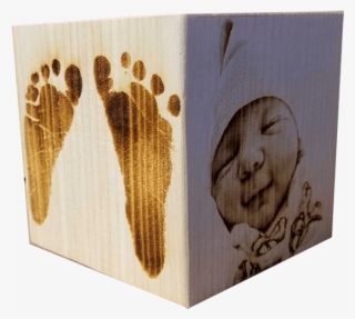 Baby Block Custom Engraving With Baby Photo, Engraved - Carving ...
