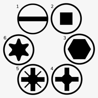 Types Of Screw Drive - Phillips Screw Head - 1000x1000 PNG Download ...