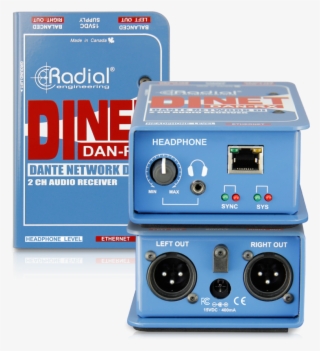 Compact Dante Network Interface - Radial Di Net Dan Tx - 768x838 PNG ...