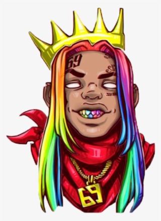 6ix9ine Sticker - 6ix9ine Cartoon - 1024x1414 PNG Download - PNGkit