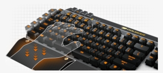 In The Right Position To Access Both The Wasd Keys - 1138x515 PNG ...