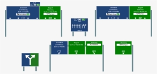 Highway Exit Sign Png - Traffic Sign - 1100x522 PNG Download - PNGkit