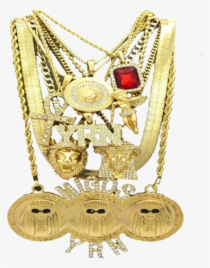 Migos Tee - 18" Iced Cuban Chain Young Stunna Life Chain Set ...