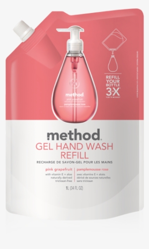 Gel Hand Wash Refill - Method Hand Soap Refill Lavender - 322x558 PNG ...