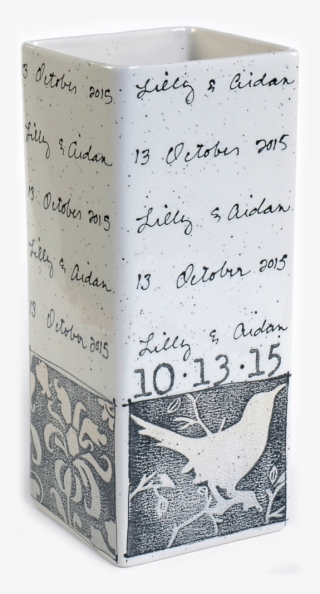 Bird Cursive Wedding Vase - Paper - 1000x1000 PNG Download - PNGkit