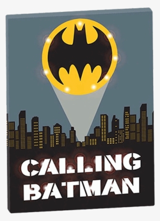 Calling Batman Light-up Canvas - Poster - 600x600 PNG Download - PNGkit
