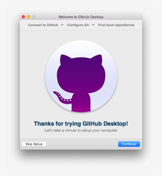 Github Desktop Setup Welcome - 580x633 PNG Download - PNGkit